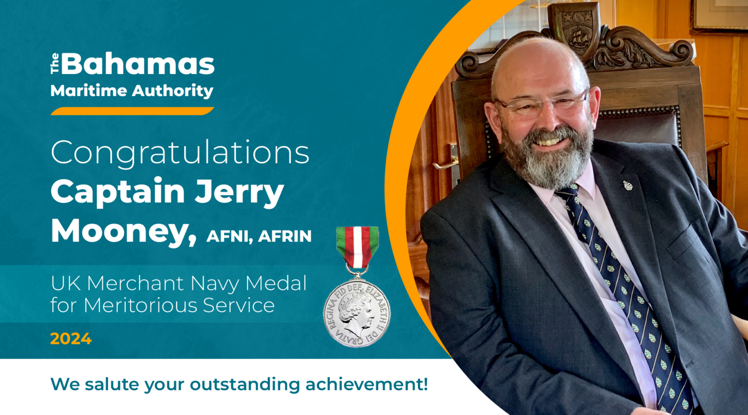 Capt. Jerry Mooney Awarded UK’s Merchant Navy Medal for Meritorious ...